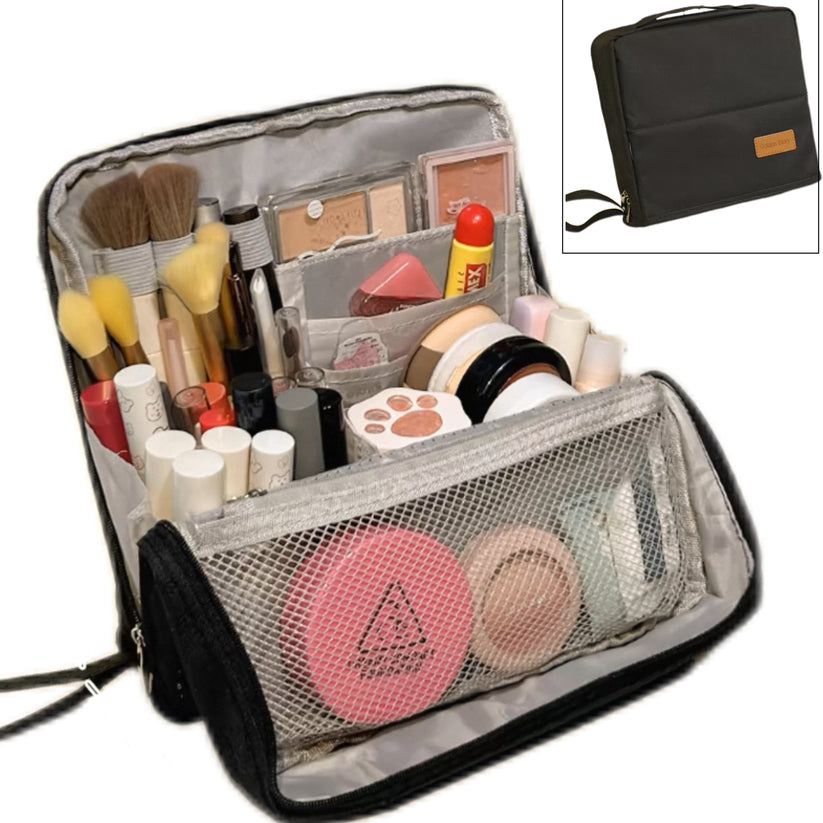 Standing Makeup Bag – Portable, Large Capacity – Doresty